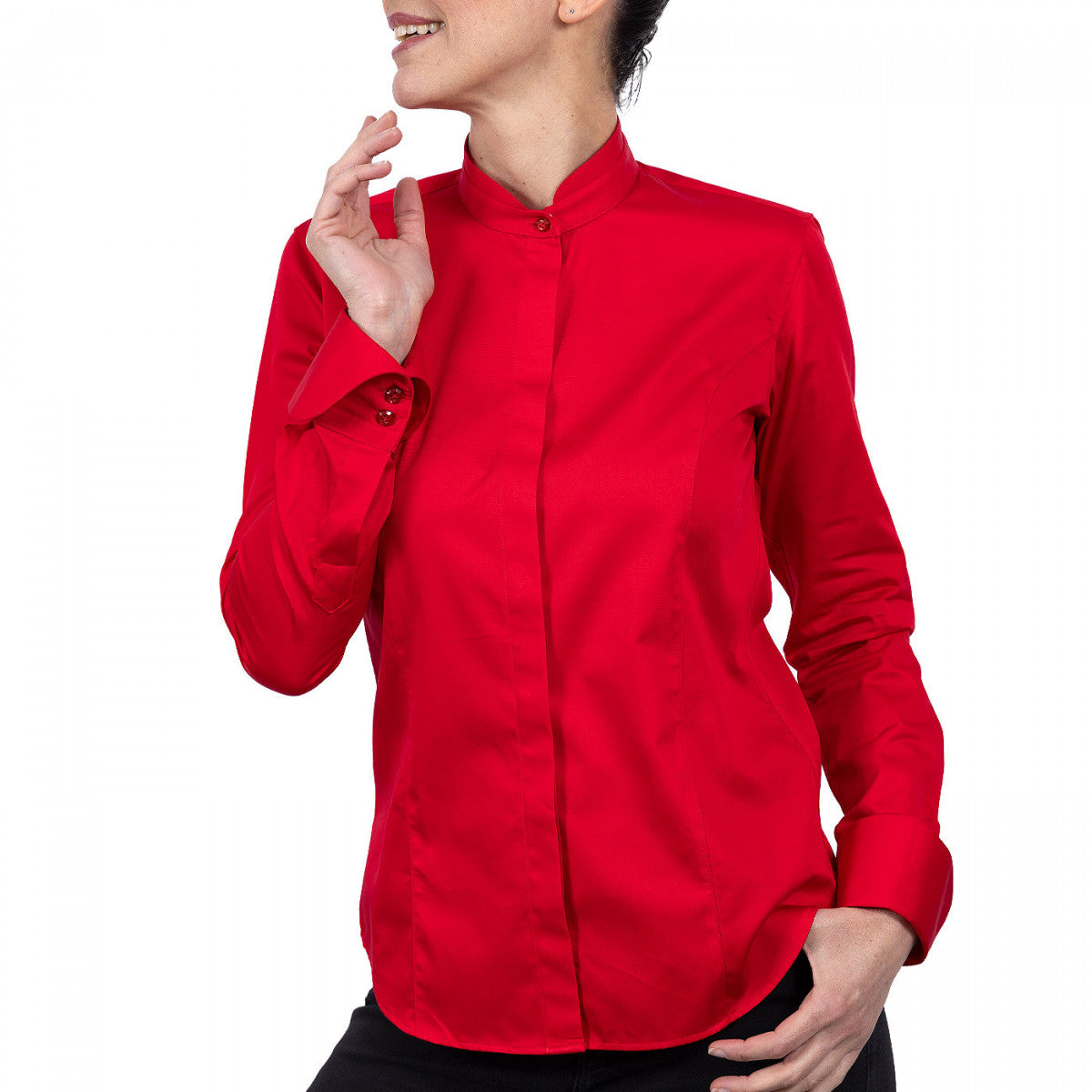Chemise femme col mao coupe cintrée GIOIA Andrew Mac Allister